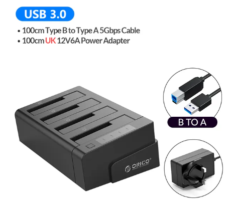 HDD Docking: ORICO 4 Hard Drive Docking Station แบบออฟไลน์ Clone SATA ...