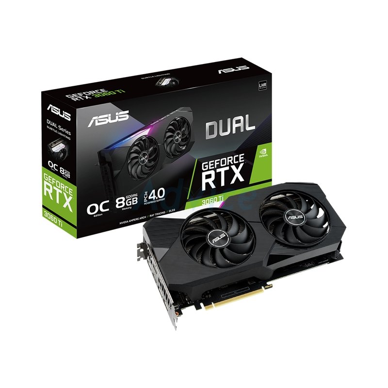 Graphic Cards: VGA ASUS GEFORCE RTX 3050 DUAL O8G - 8GB GDDR6